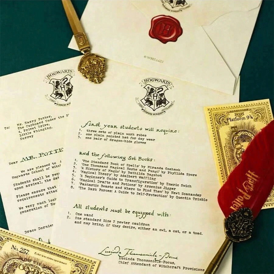Harry Potter Hogwarts Admission Notice Letter Paper And Envelope ...