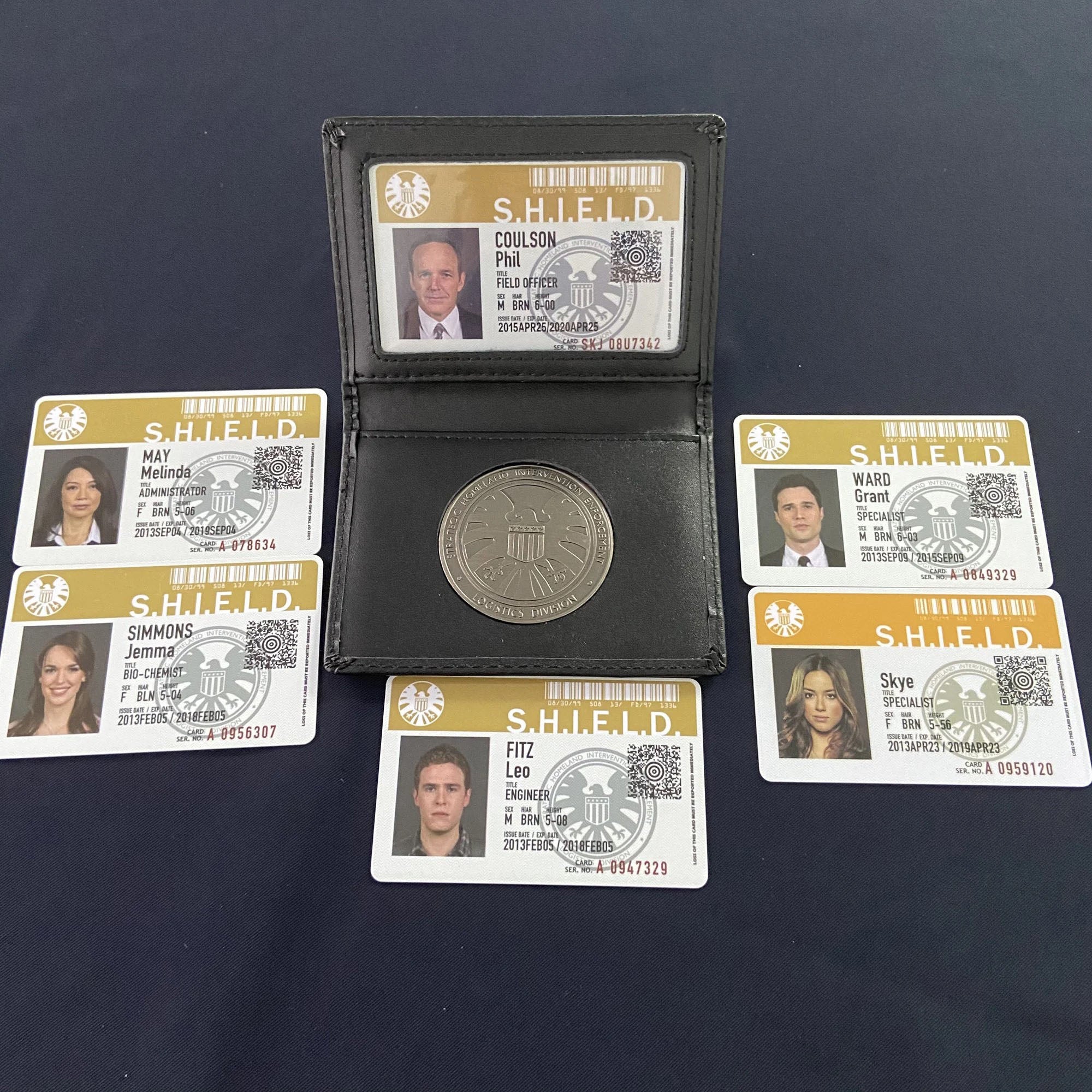 S.H.I.E.L.D. Agents ID Card Wallet With Metal Badge – GeekReplicas