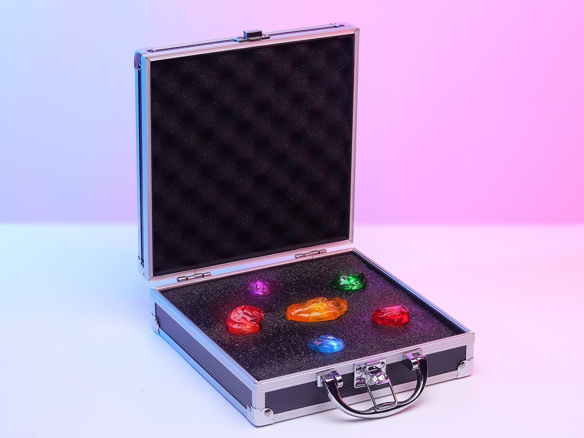 Infinity Stone Suitcase With LED Light – GeekReplicas