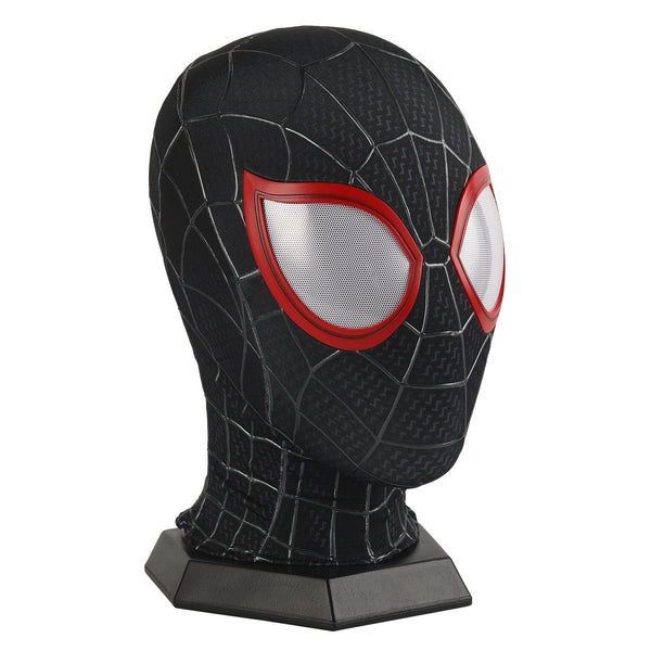 Spider-verse Black Spider-Man Miles Morales Mask With Faceshell Wearab ...